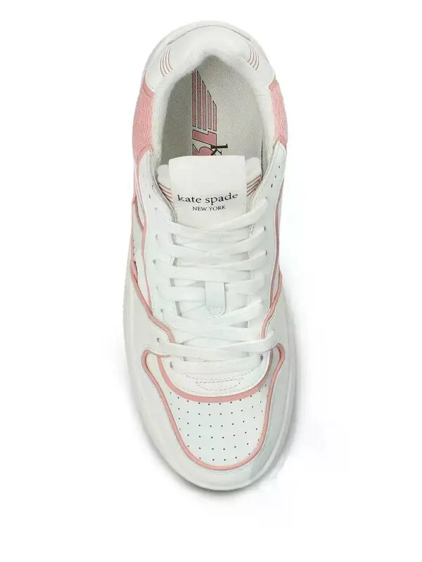 Kate Spade New York Leather Low Top Sneakers