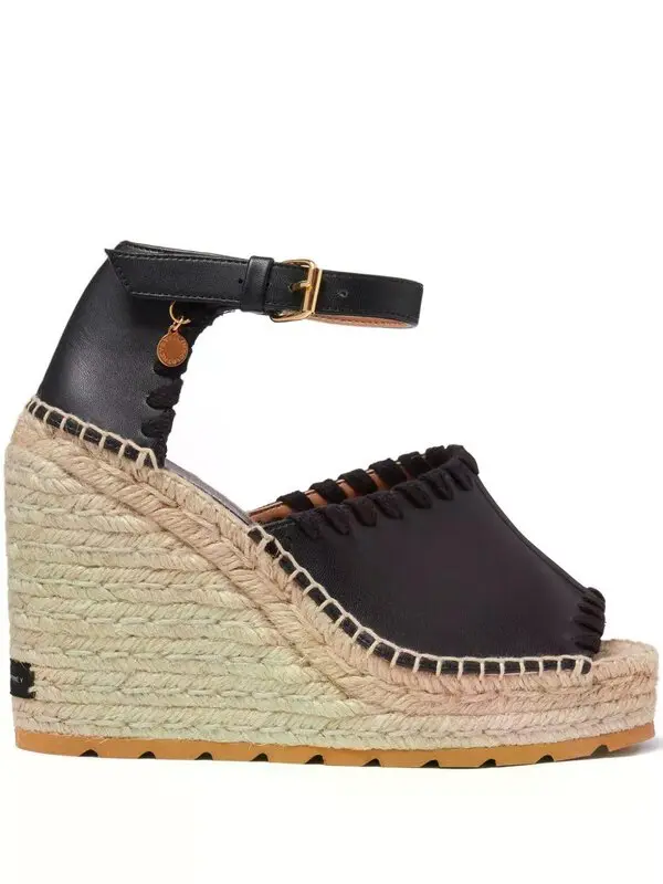 Stella McCartney 100mm Gaia Espadrilles - Black