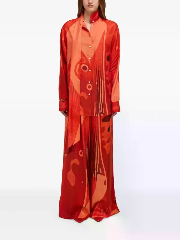 FERRAGAMO Sash-detail Silk Shirt