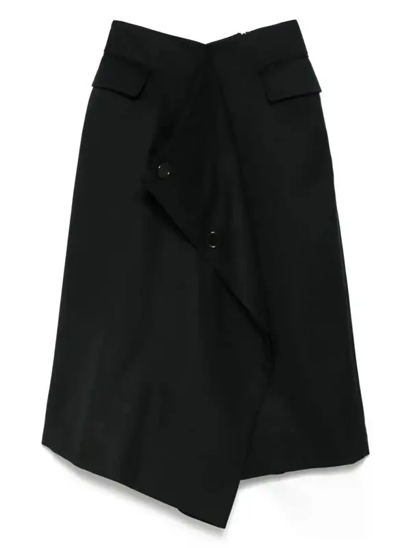 Noir Kei Ninomiya Wool Midi Skirt