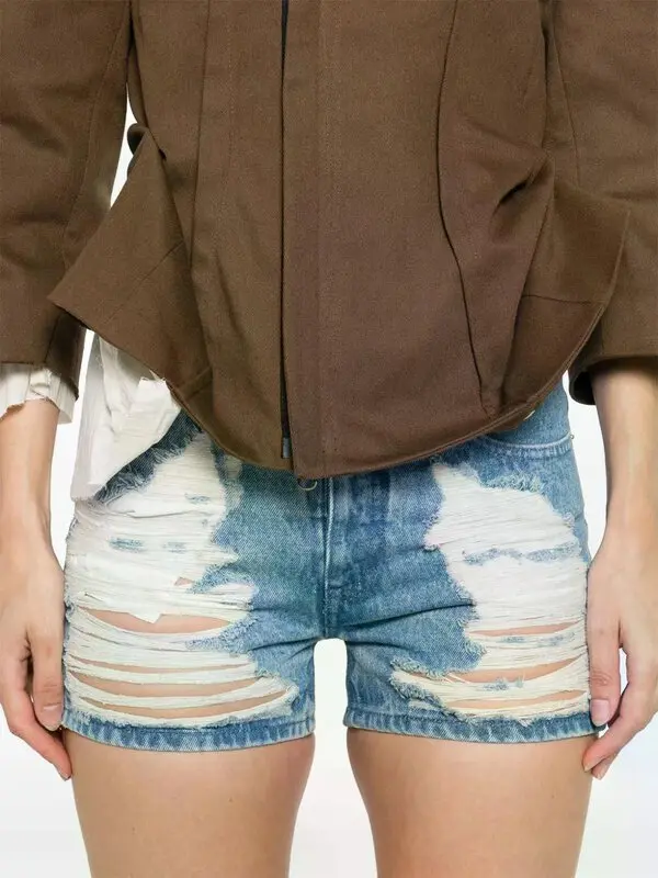 MAISON MARGIELA Ripped Denim Shorts