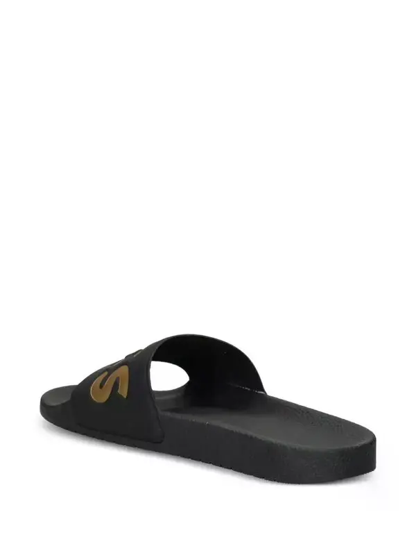 BOSS Logo-print Slide Sandals - Black