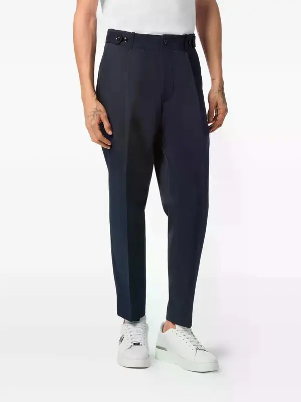 Philipp Plein Classic Fit Tapered Trousers - Blue