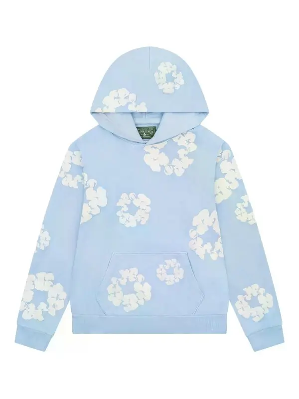 DENIM TEARS The Cotton Wreath Hoodie - Blue