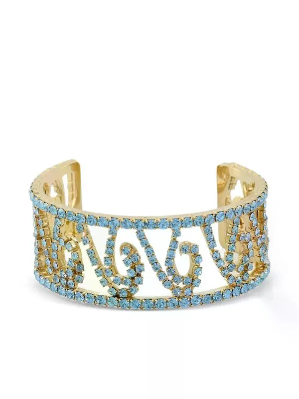 SHOUROUK Poseidon Rhinestone Cuff - Blue
