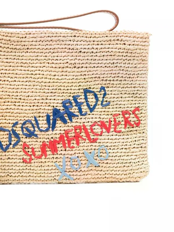Dsquared2 Clutch Bag With Tassel Detail