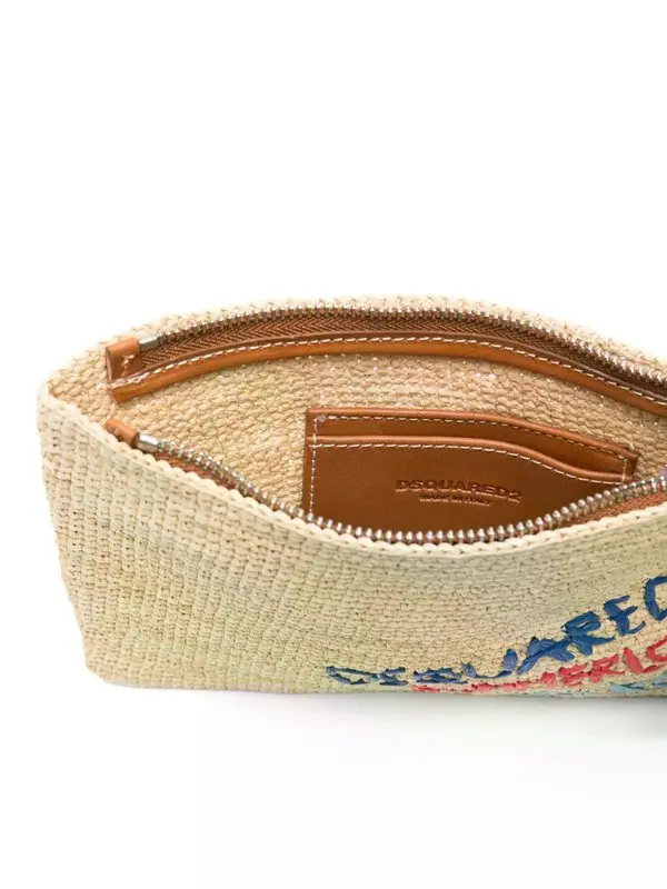 Dsquared2 Clutch Bag With Tassel Detail