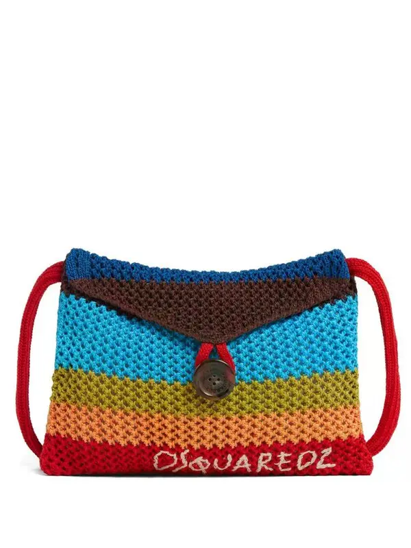 Dsquared2 Knitted Messenger Bag - Blue