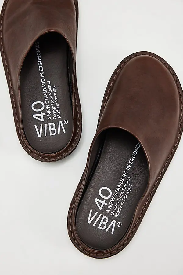 VIBAE Roma Mules - Chocolate