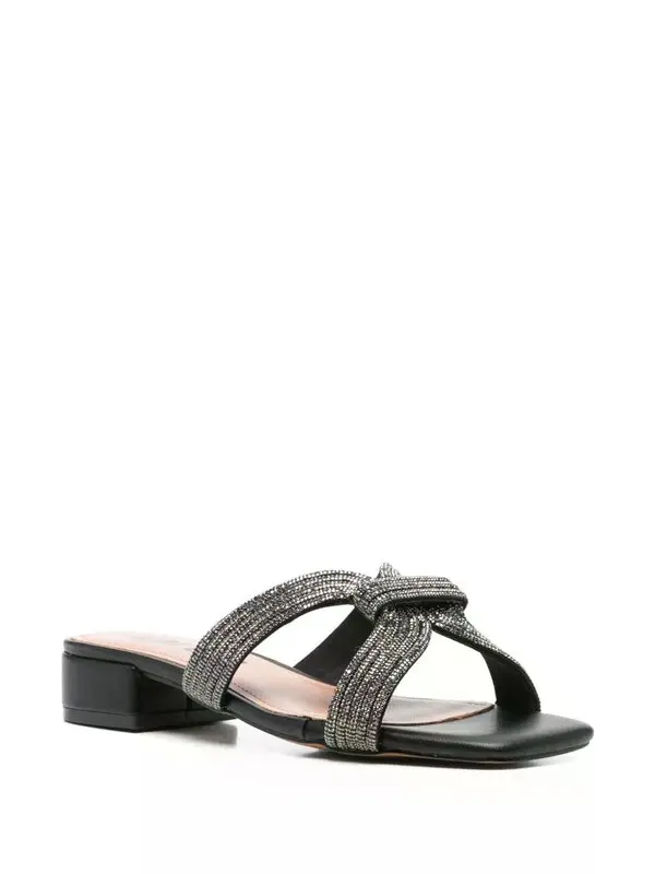 BIBI LOU Sloan Flat Sandals - Black