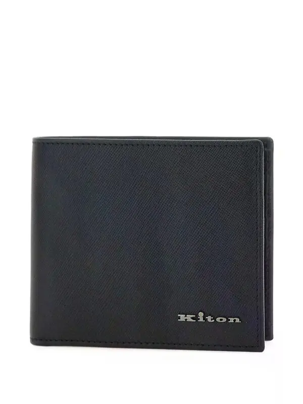 Kiton Leather Wallet - Black
