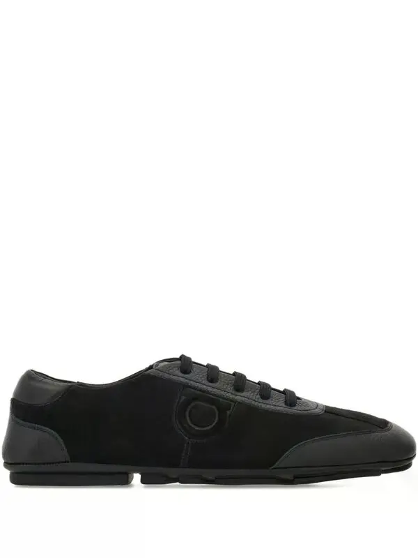 FERRAGAMO Lace-up Sneakers - Black