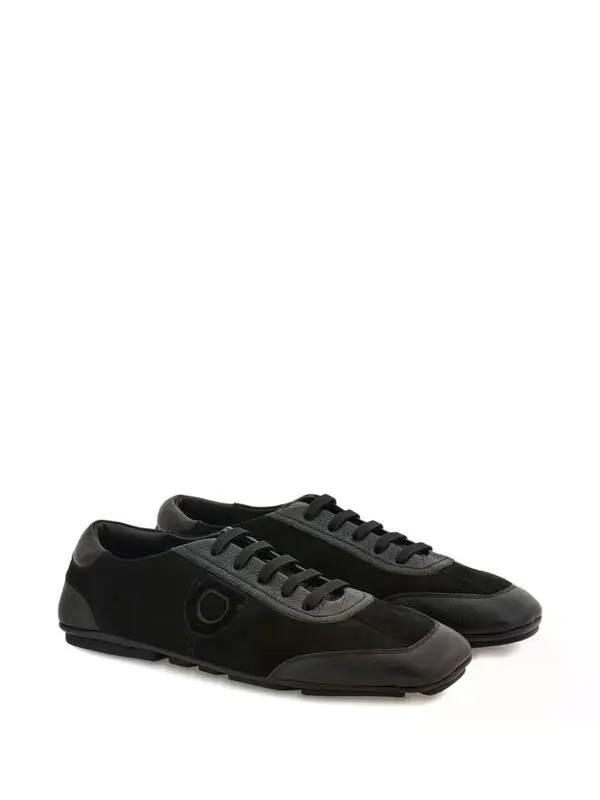 FERRAGAMO Lace-up Sneakers - Black