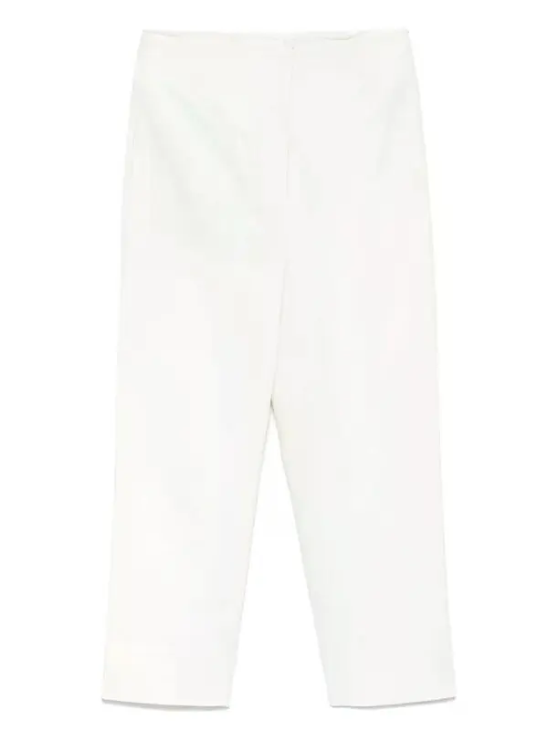 Cult Gaia Cropped Slim-fit Trousers - Neutrals