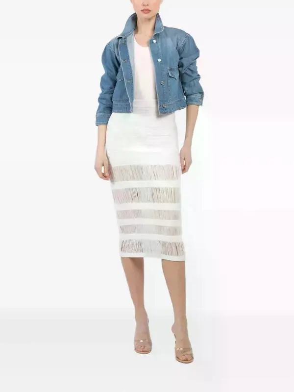 Maria Mcmanus Fringe-detailing Skirt