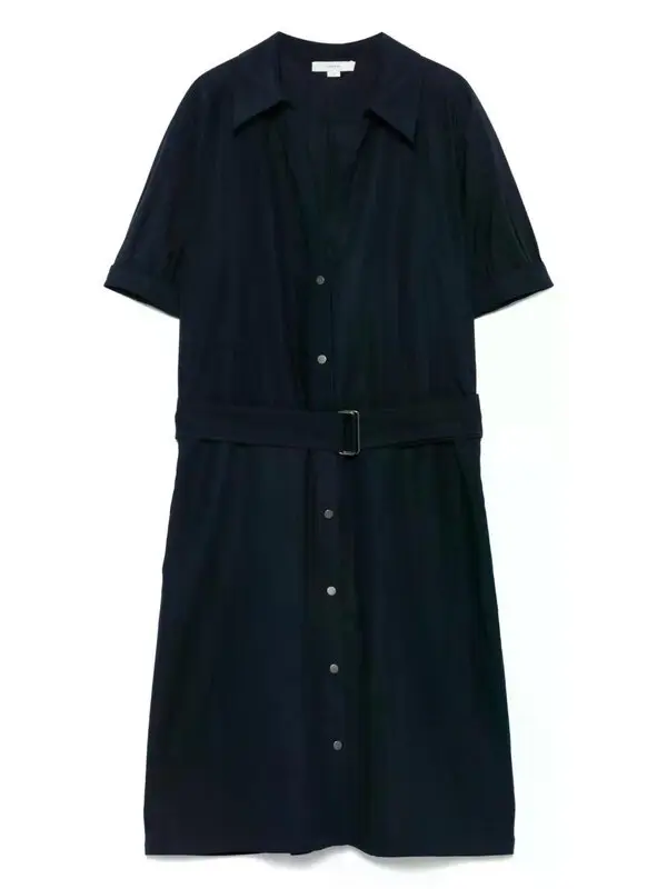 Vince Belted Mini Dress - Blue