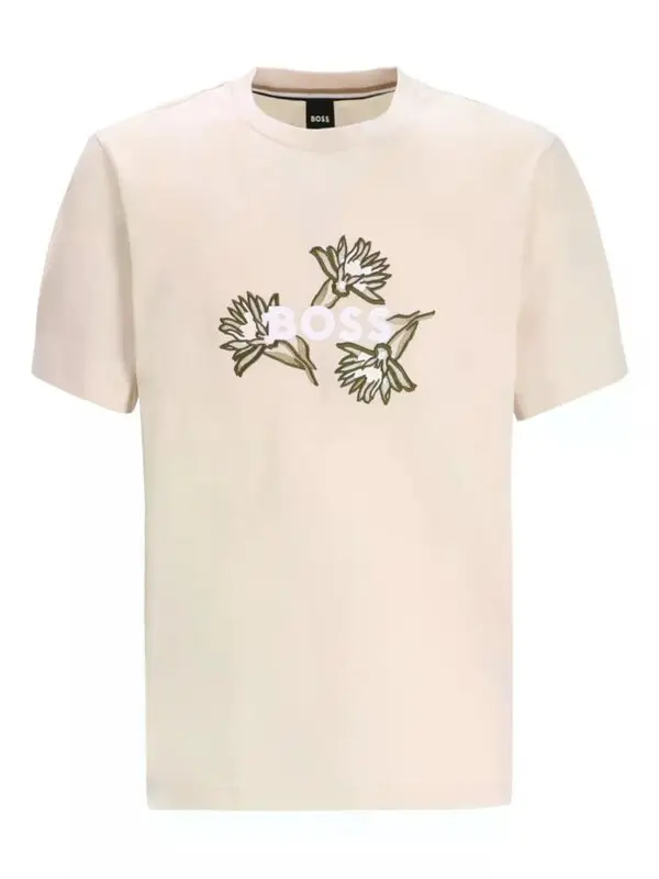 BOSS Crew-neck T-shirt - Neutrals