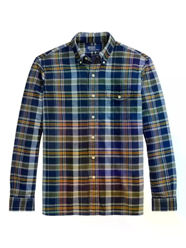 Polo Ralph Lauren Madras-check Cotton Shirt - Blue