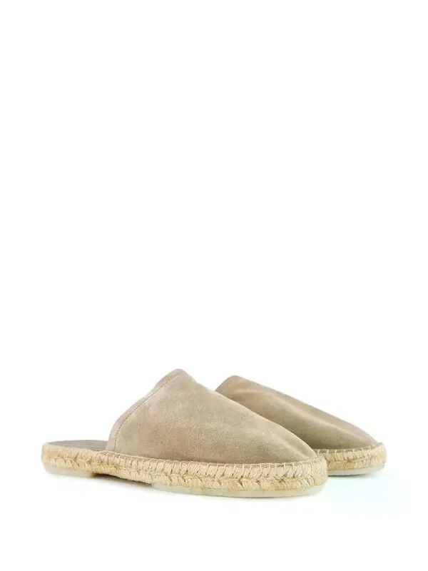AURELIEN Suede Slippers - Neutrals