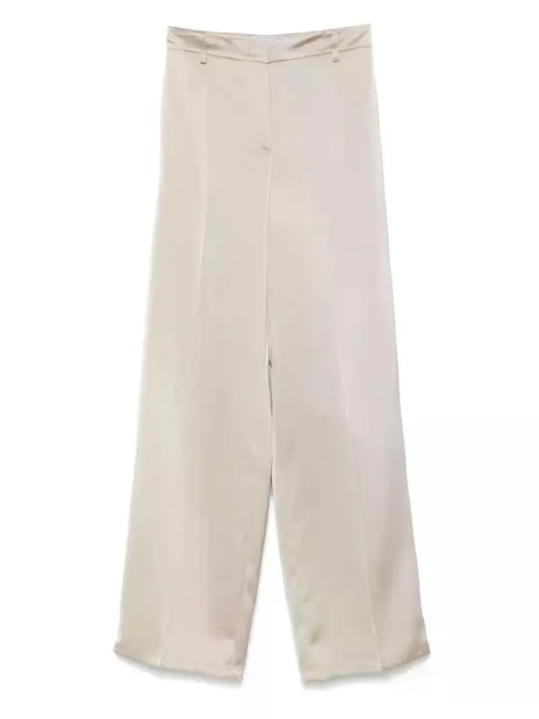 BLANCA VITA Satin Trousers - Grey