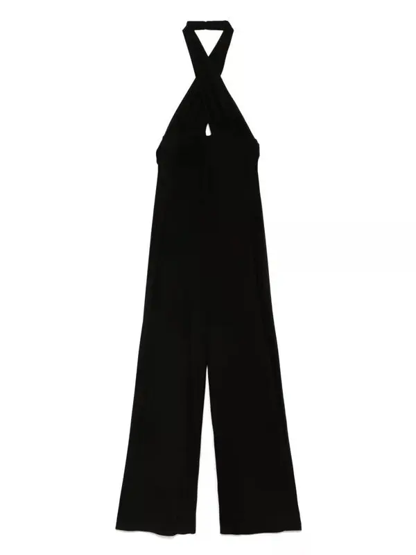Norma Kamali Halterneck Jumpsuit - Black