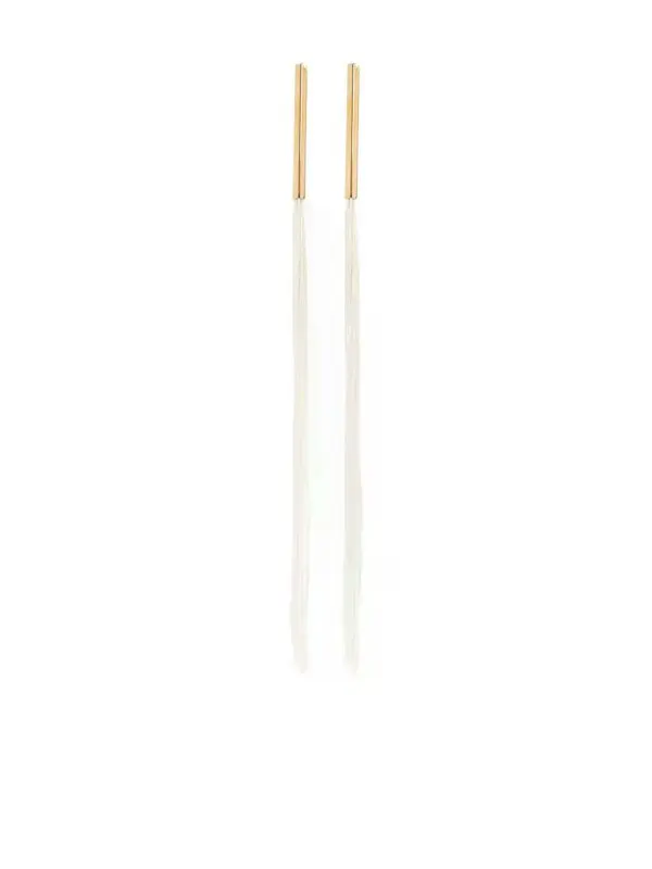 JIL SANDER Tasselled Drop Earrings - Gold