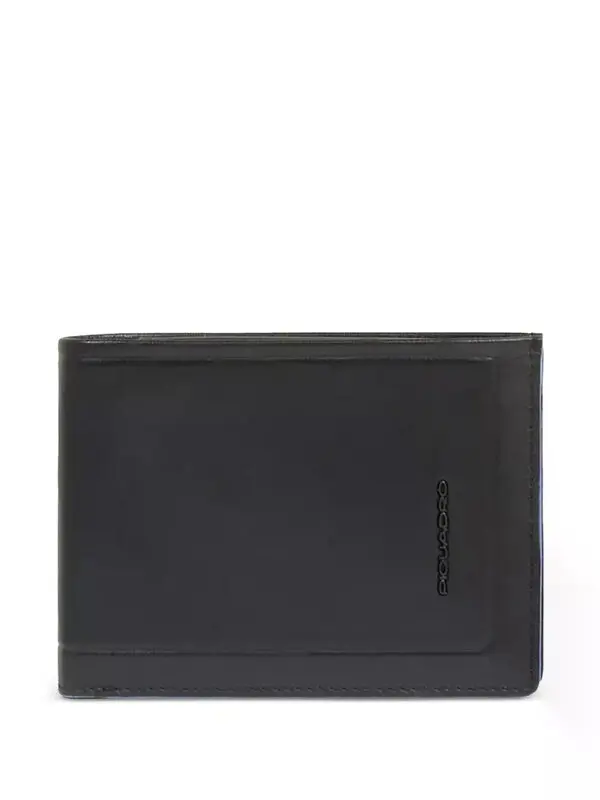 PIQUADRO Logo-lettering Wallet - Black