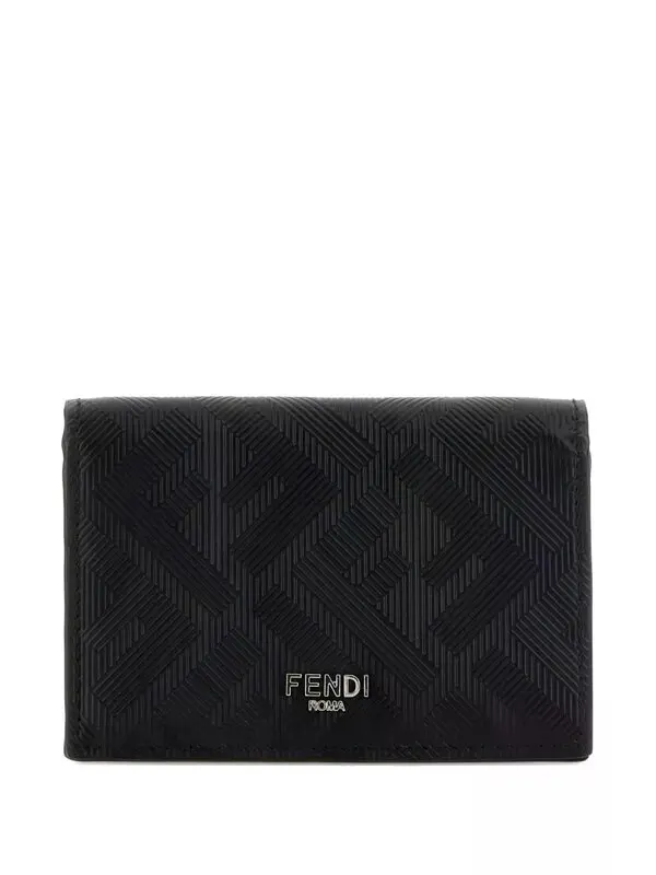 Fendi Leather Cardholder - Black