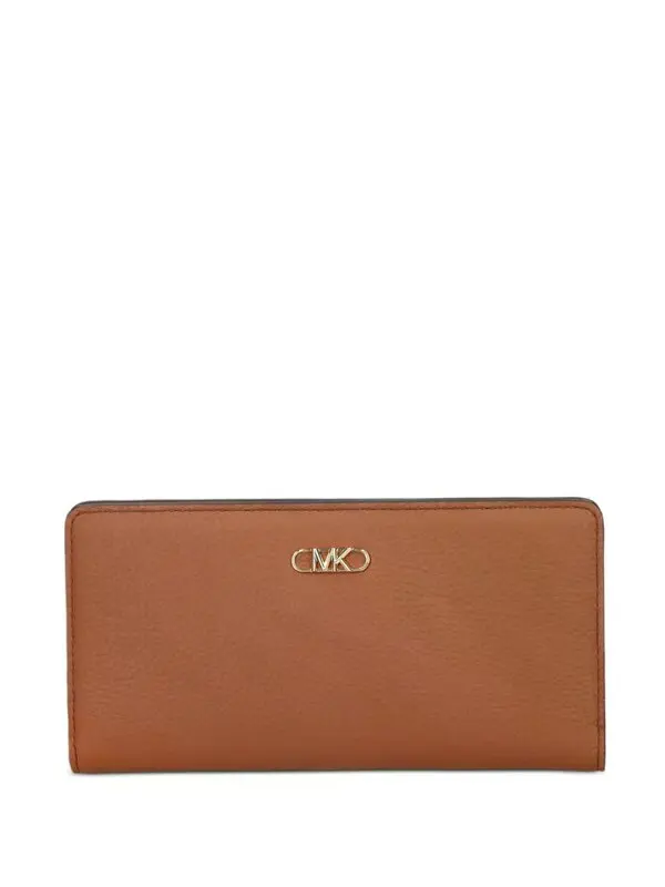 Michael Kors Logo-plaque Wallet - Brown