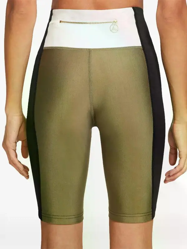 JORDAN X Aleali May Paneled Biker Shorts - Green