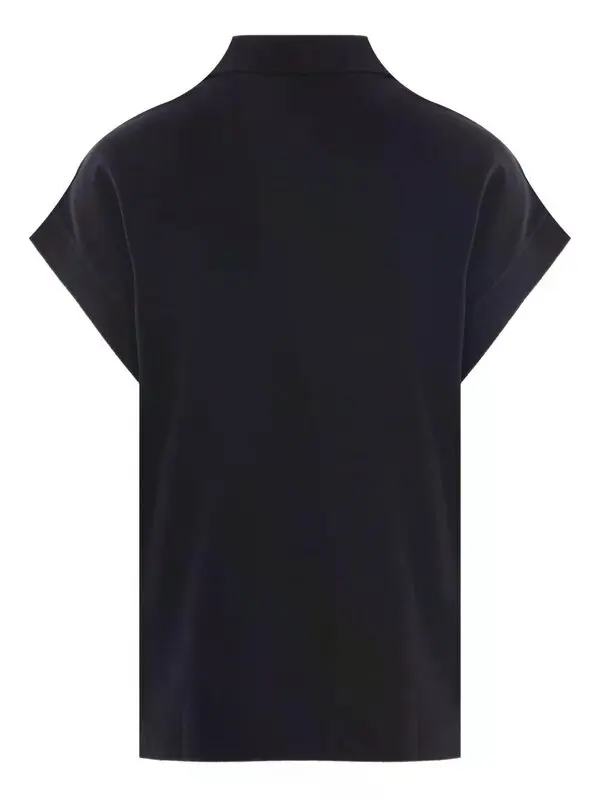 Saint Laurent Cassandre Polo Top - Black