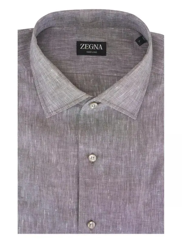 Zegna Linen Shirt - Brown