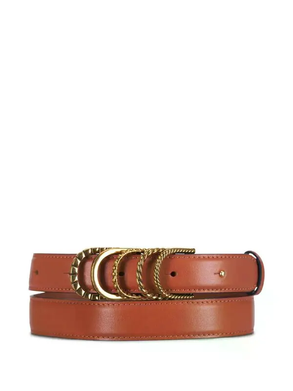 Dorothee Schumacher Hoop-detail Leather Belt - Brown