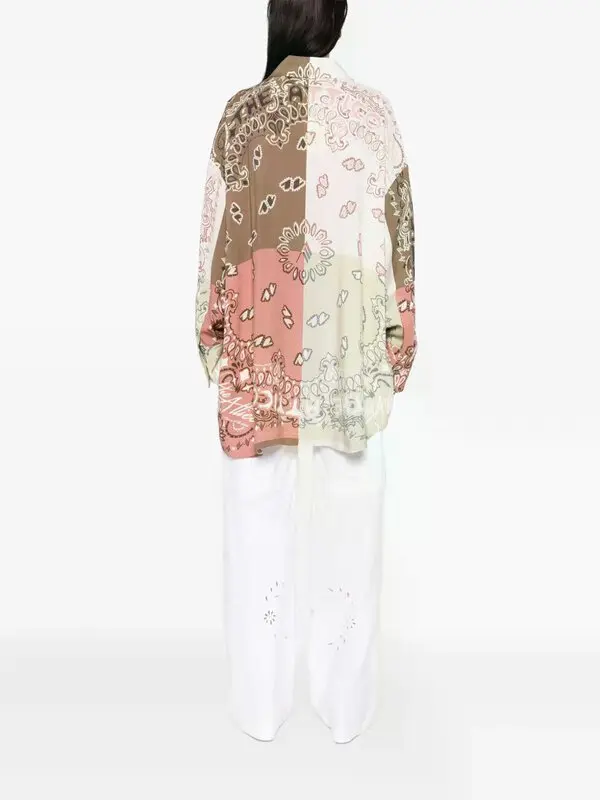 Attico Paisley-print Patchwork Shirt
