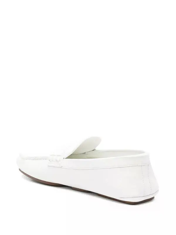 Khaite Flat Leather Loafers - White