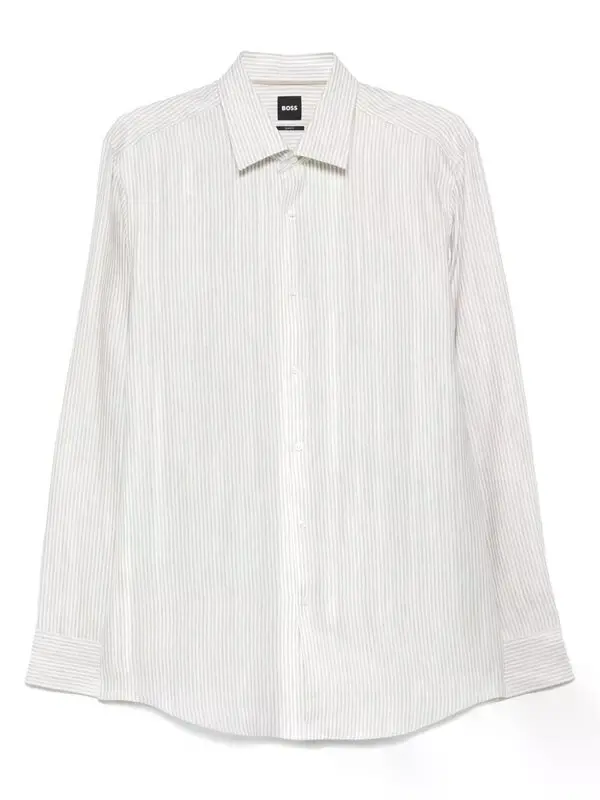 BOSS Striped Shirt - Neutrals