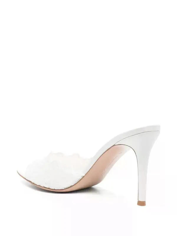 GIANVITO ROSSI Yvonne Mules - White