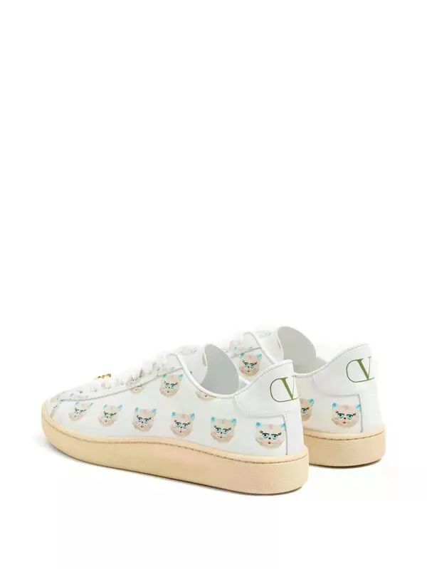 Valentino Garavani Royco Nappa Calfskin Sneakers - White