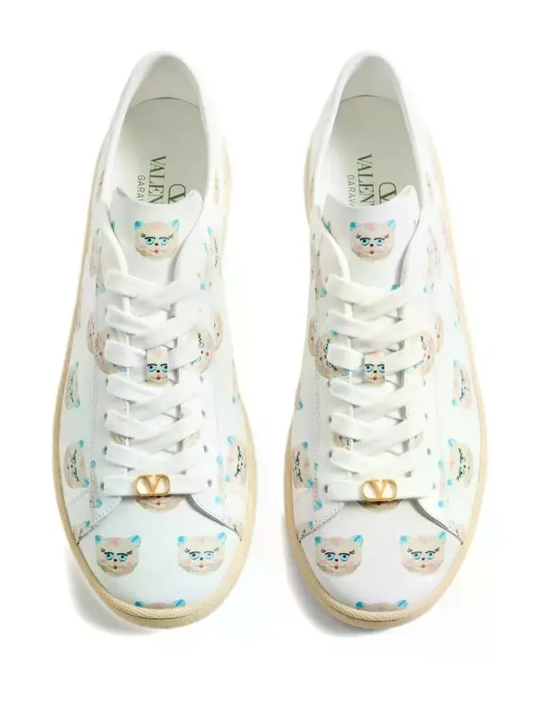 Valentino Garavani Royco Nappa Calfskin Sneakers - White