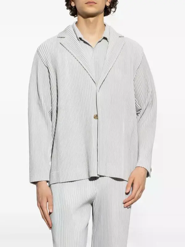 Issey Miyake Pleated Single-breasted Blazer