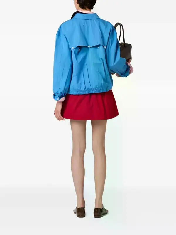 Miu Miu Poplin Shirt Jacket - Blue