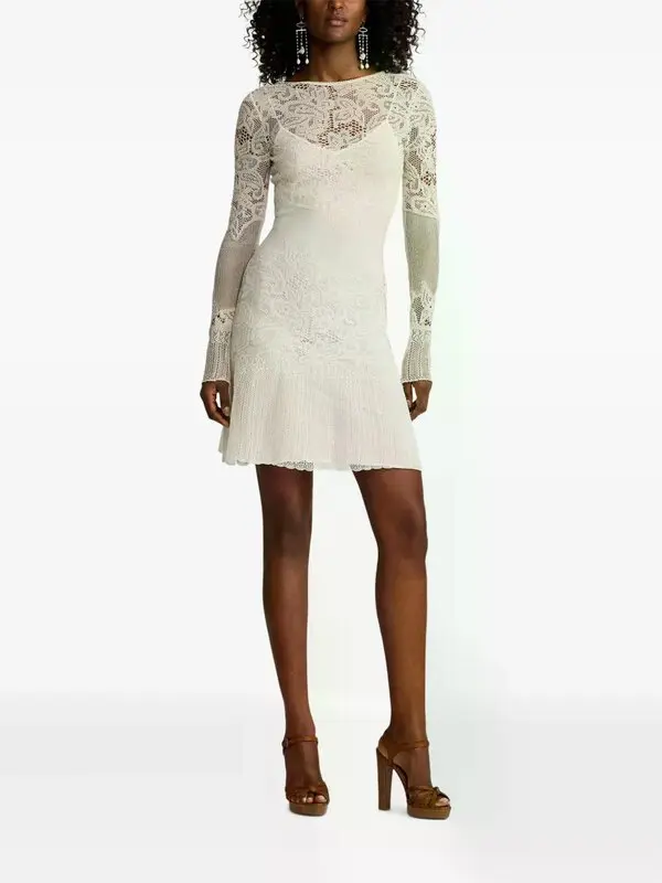 Ralph Lauren Lace-embroidered Minidress