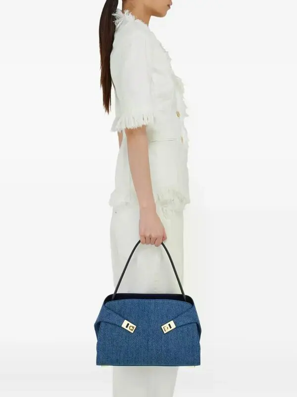 FERRAGAMO Hug Soft Shoulder Bag - Blue