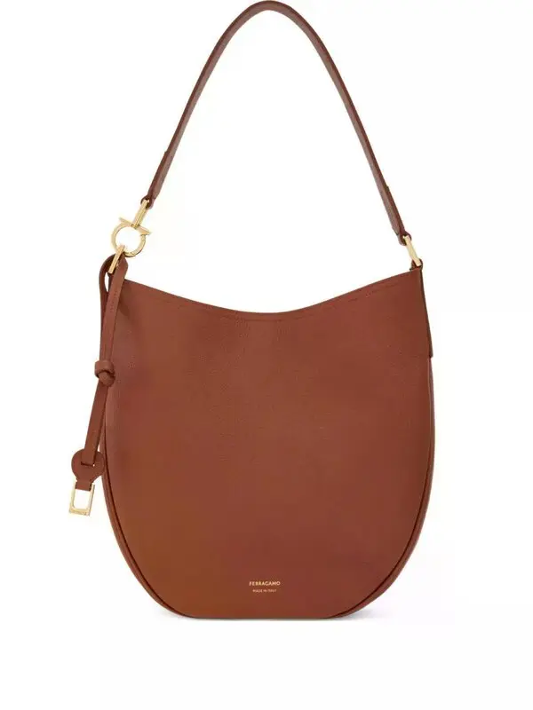 FERRAGAMO Leather Shoulder Bag - Brown