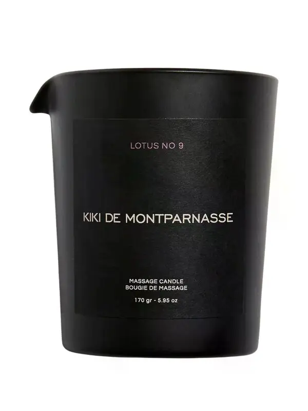 Kiki De Montparnasse Lotus N. 09 Massage Oil Candle - Black
