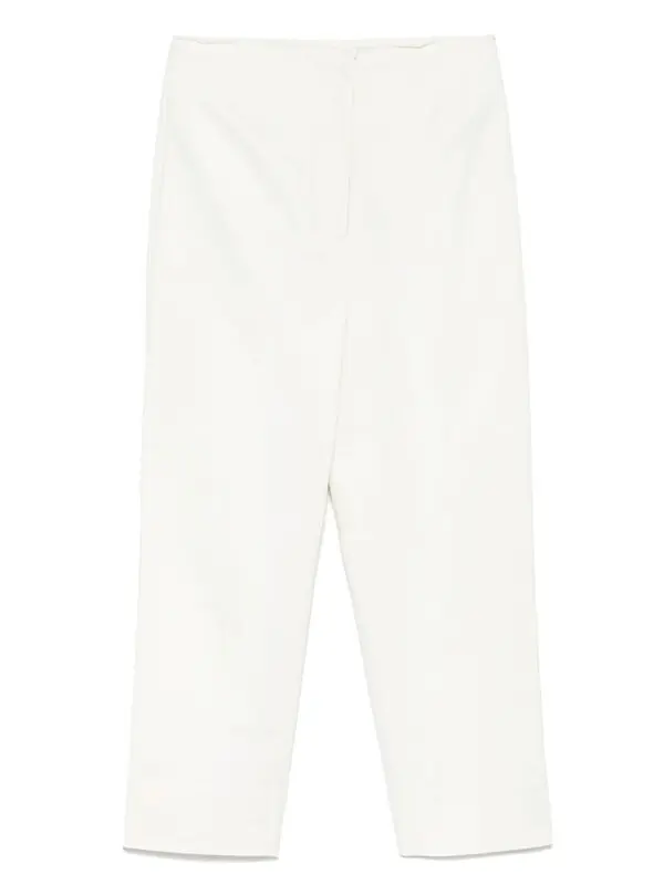 Cult Gaia Cropped Blaire Trousers - Neutrals