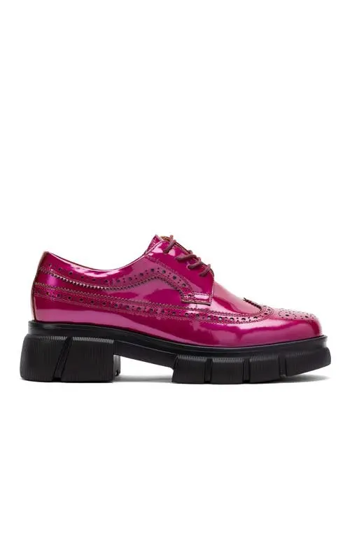 MARC NOLAN Ms. Alexander Leather Wingtip Derby - Magenta