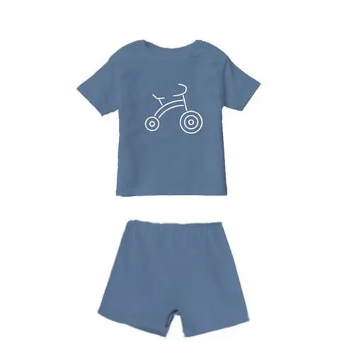 GUNAMUNA Cotton T-shirt & Short Set - Bike