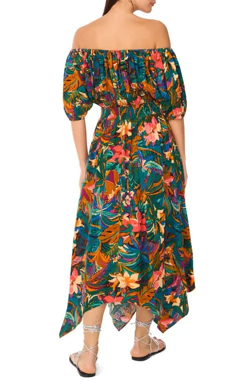 Vince Camuto Off-the-shoulder Floral Dress
