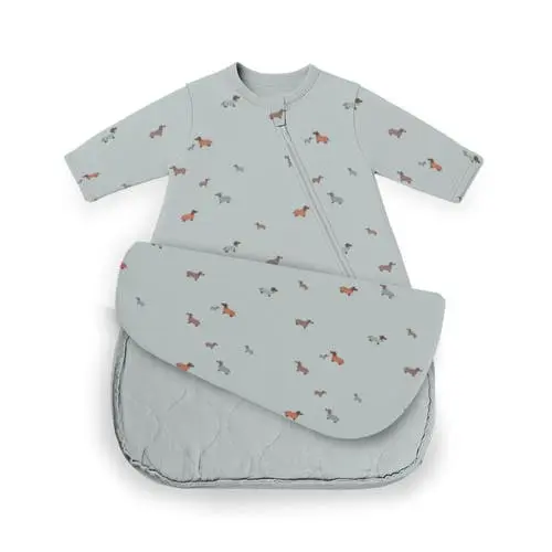 GUNAMUNA Long Sleeve Transitional Swaddle Sleep Bag - Woof